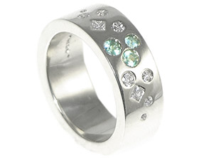 Robert's love of the lake district inspired this apatite and diamond ...