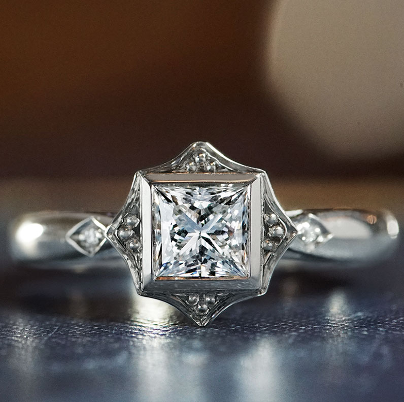 Princess Cut High Setting Engagement Rings at Alvin Harrell blog