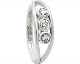 Leanne's Fairtrade 9ct White Gold and Diamond Milestone Ring