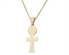 9ct Yellow Gold Cross of St. Alban Pendant