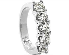 Julie's Platinum and Diamond Engagement Ring Redesign