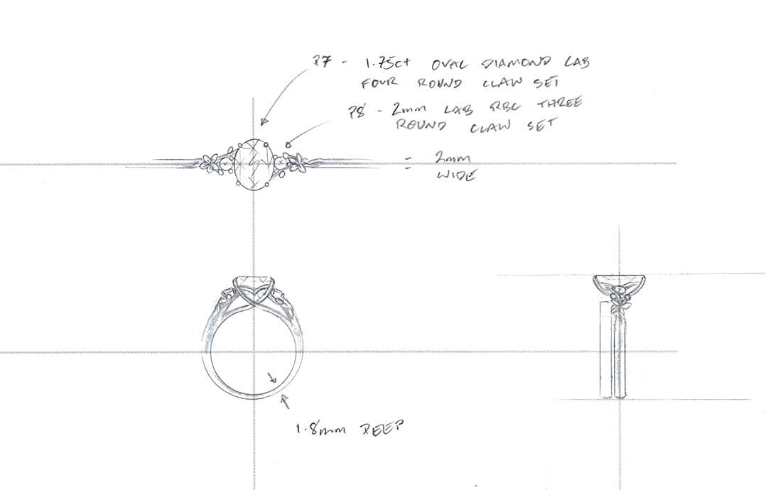 Holly's Cherry Blossom Inspired Engagement Ring
