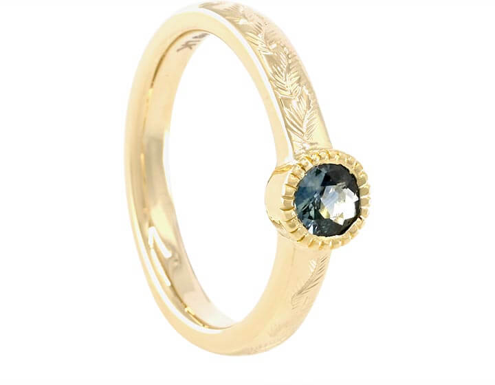 Bethany's New Zealand Fern Inspired Engagement Ring