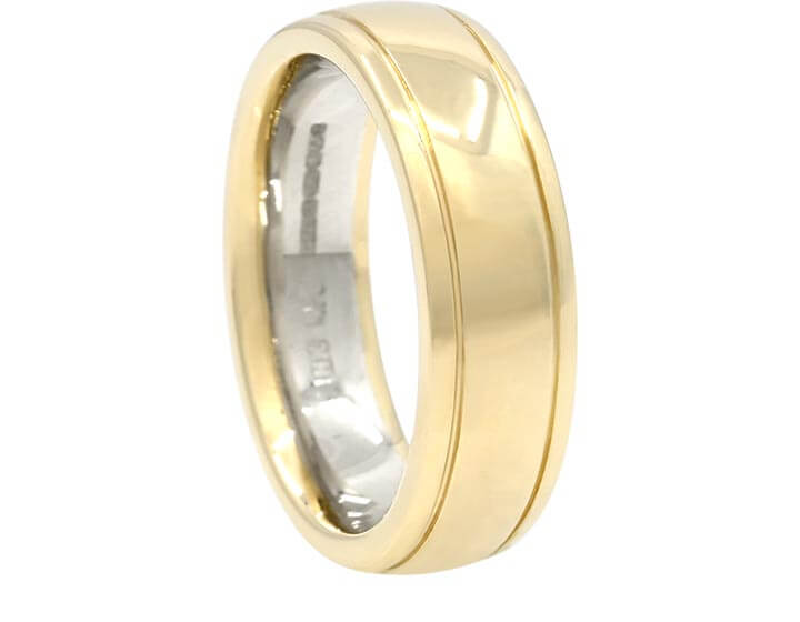 Sean's Mixed Metal Wedding Ring